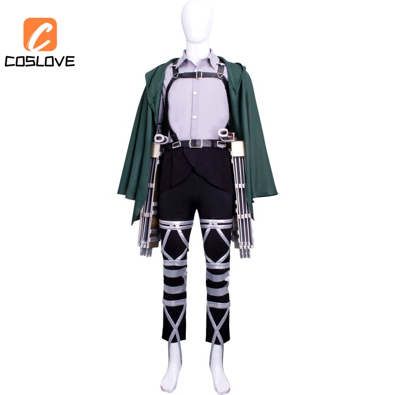 Attack on Titan Scout Regiment Cosplay Full Set Costume Team Uniform ...