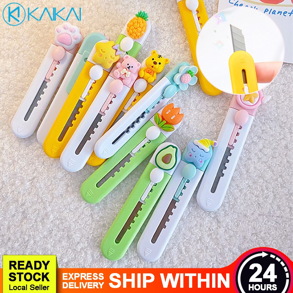 🔥 EASY TO USE 🔥 Mini Cute Utility Knife Small Portable Paper Cutter ...