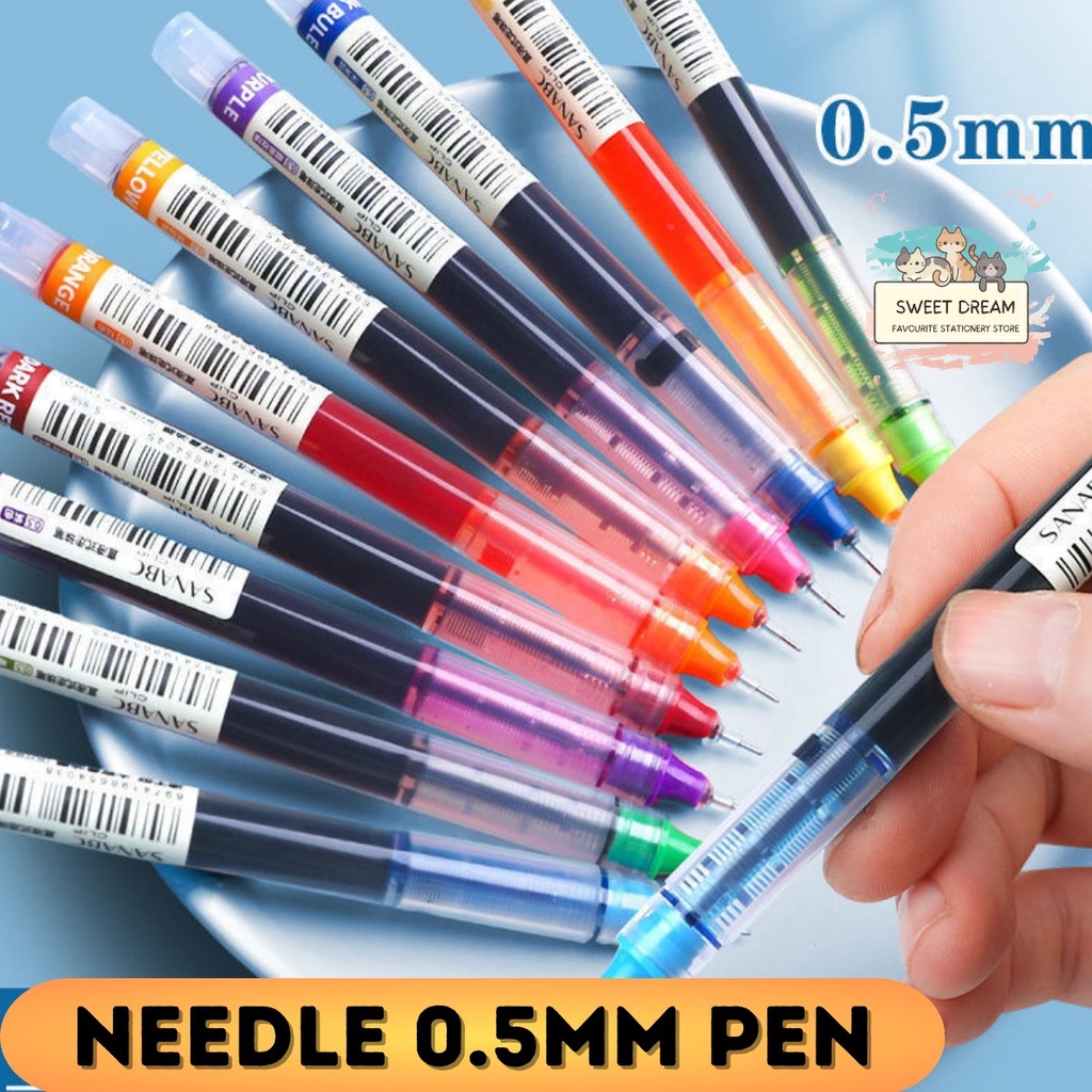 1pc FANABC Full Needle Quick Drying Gel Pen 0.5mm COLORFUL Stationery ...