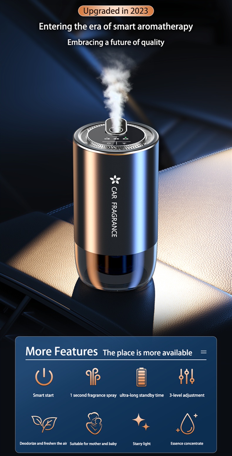 Car Aroma Nebulizer Diffuser Essential Oil Home Wireless Nebulizer ...