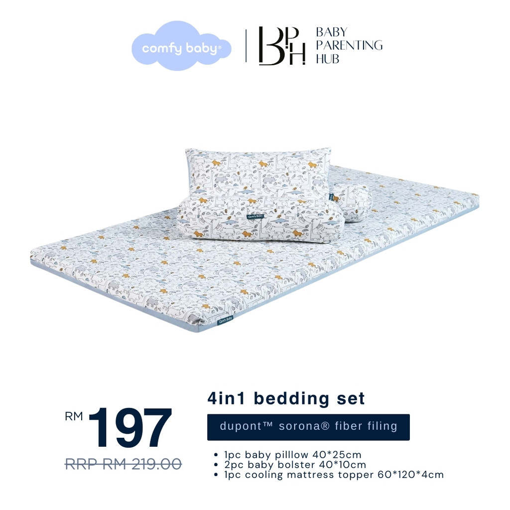 Comfy Living Baby 4in1 Bedding Set | Shopee Malaysia