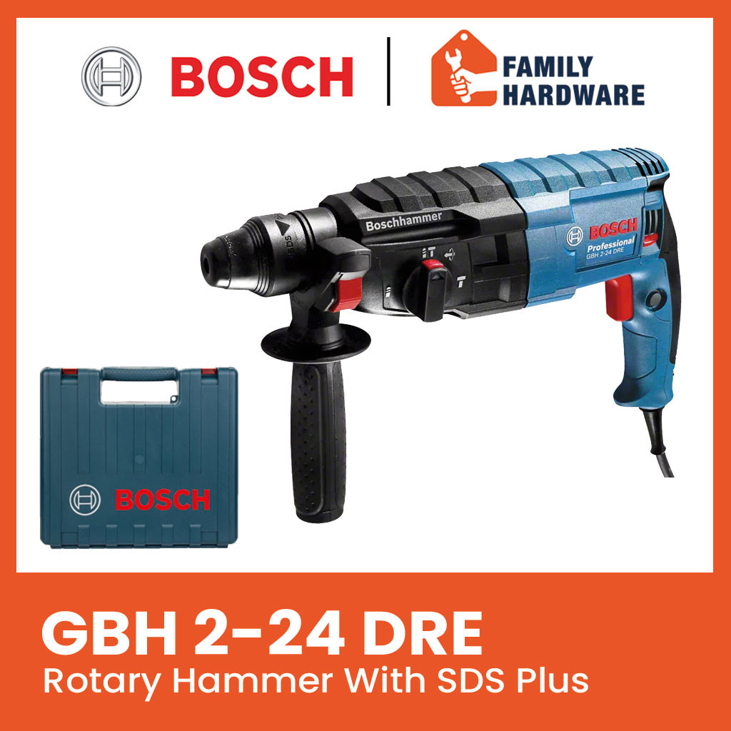 BOSCH GBH 2-24 DRE Professional Rotary Hammer With SDS Plus Carrying ...