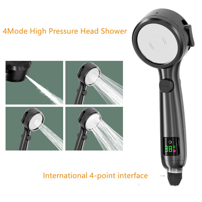 High Pressure Handheld Bathroom Shower Head Water Saving Showerhead ...