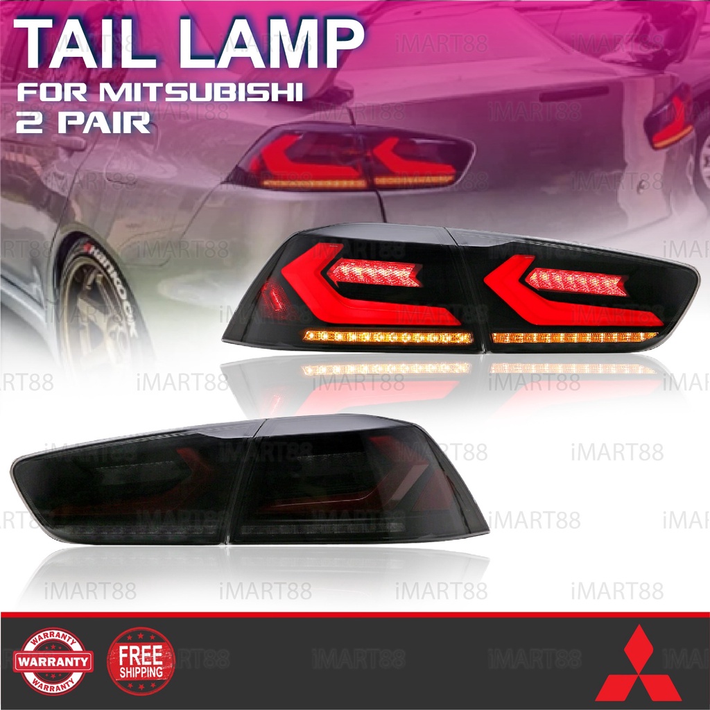 Mitsubishi Lancer Evolution EVO X GTE Proton Inspira 08-17 RGB LED Tail ...
