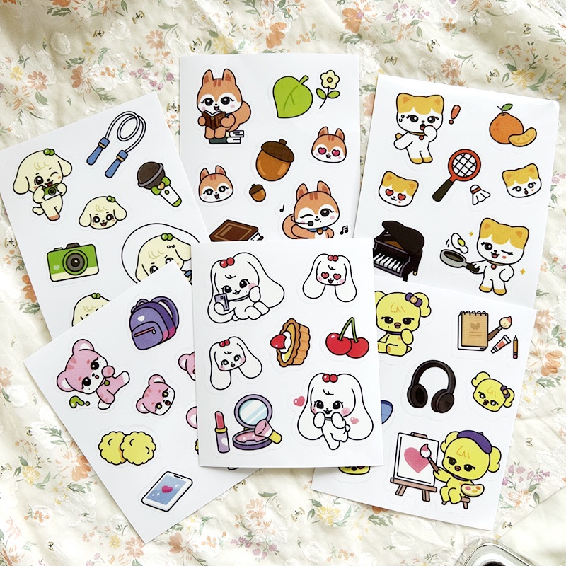 New Kpop Idol IVE MINIVE PVC Sticker Transparent Waterproof Sticker ...