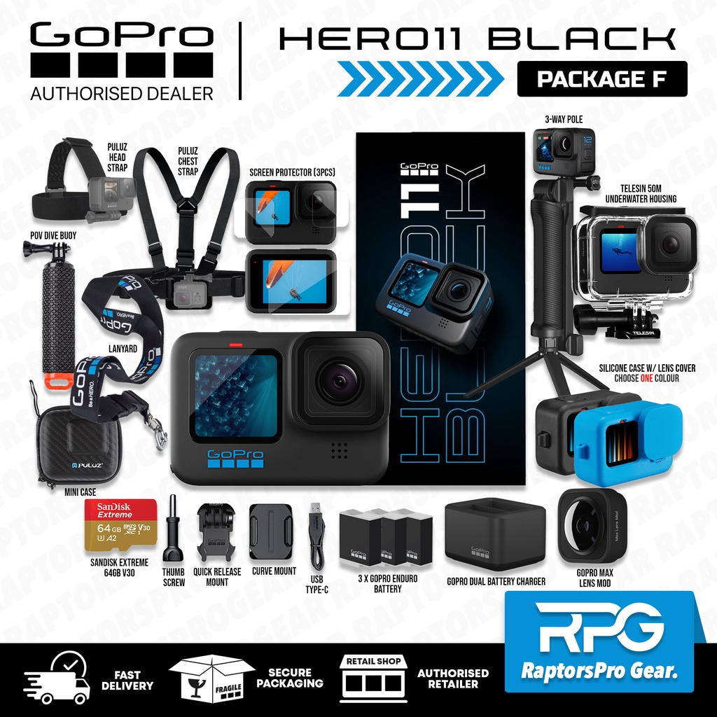 GoPro HERO11 / HERO 11 Black 5.3K60 10-Bit Video 27MP Photos GP2 ...