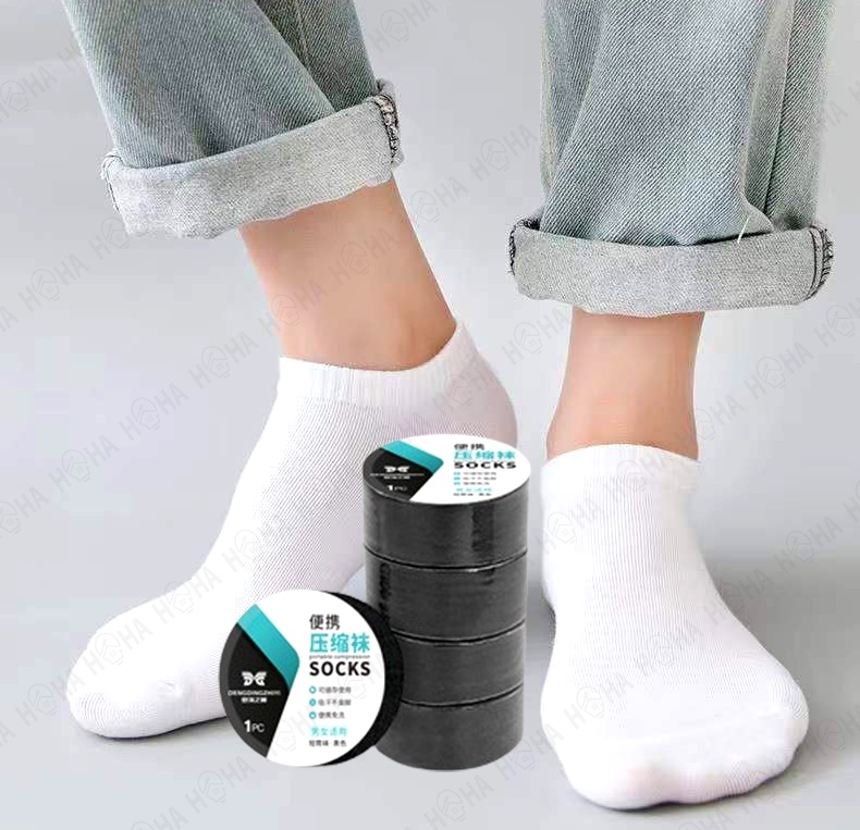 Disposable Compressed Socks Unisex Travel Outdoor Travel Disposable ...