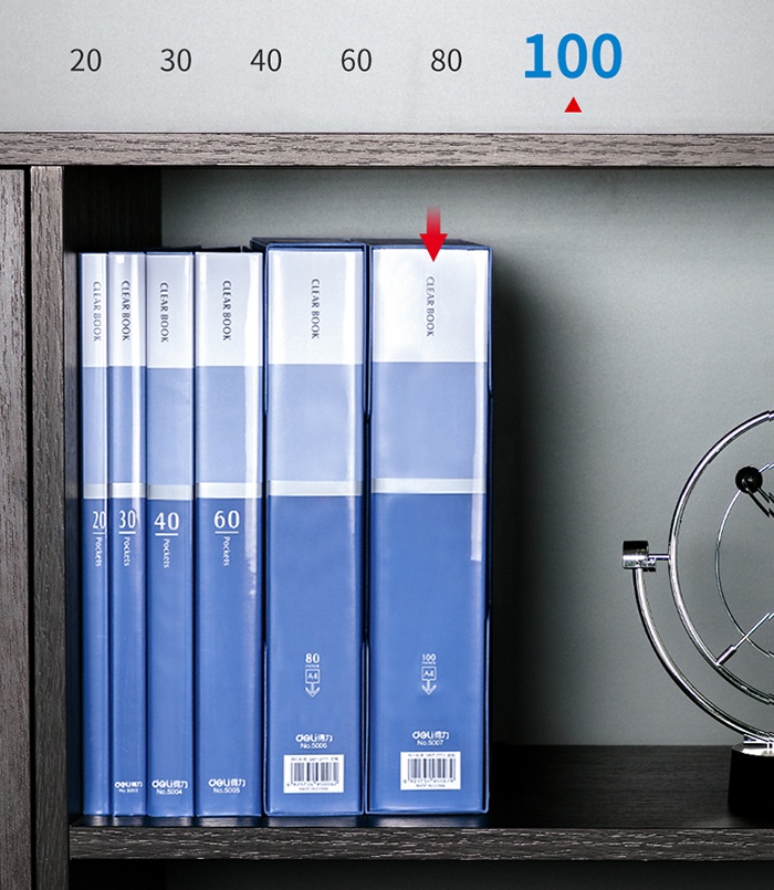 Deli Display Book/Map Clear Holder/Document Keeper A4 20/30/40/60/80/100 Checkered 5002 | Shopee ...