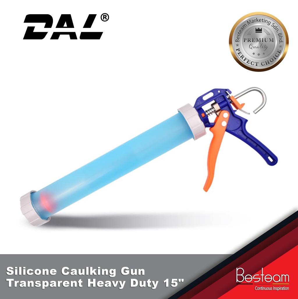 DAL Silicone Caulking Gun Transparent Heavy Duty 15" | Shopee Malaysia