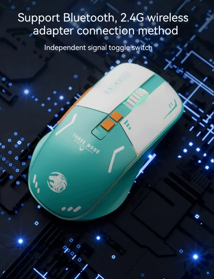 EWEADN G308 2.4G Wireless Mouse Rechargeable RGB Lights Silent ...