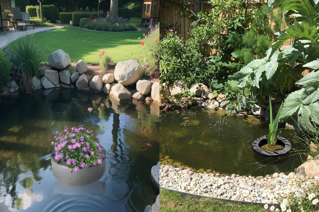 SPRINGGREEN| Floating Pond Planters Non-woven Floating Planters ...