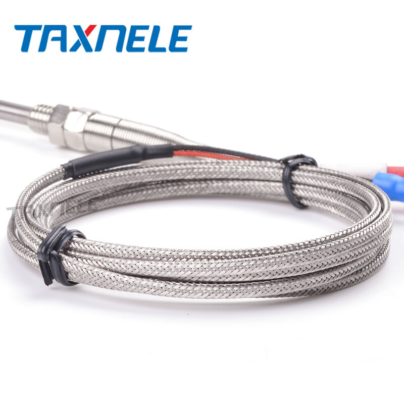 K J PT100 type Thermocouple Stainless Steel 50mm 100mm 150mm 200mm ...