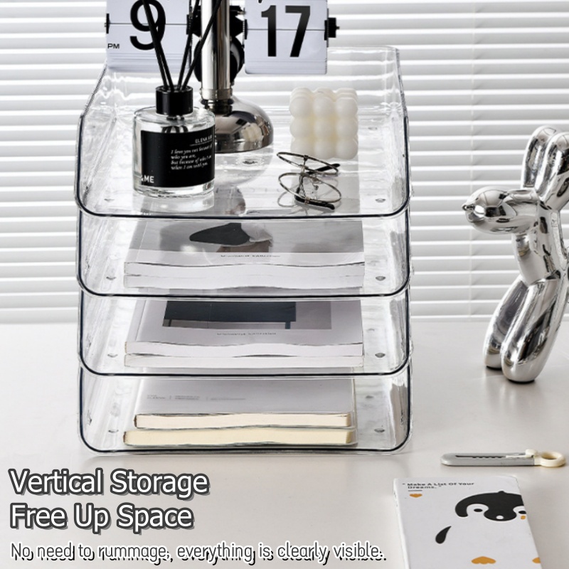 【PLAYFUL】 File Document Letter Paper Tray Sorter Collection File Desk ...