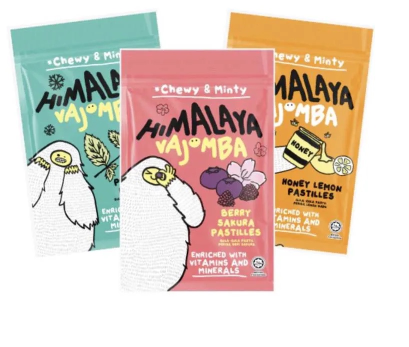Himalaya Vajomba Pastilles 25g (Honey Lemon | Berry Sakura | Peppermint ...