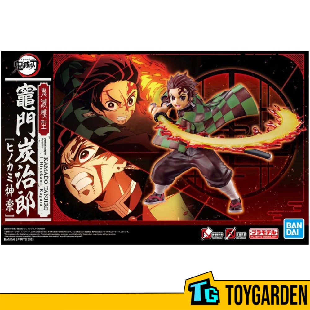 Bandai Demon Slayer Model Kit Kamado Tanjiro (Hinokami Kagura) (61672 ...