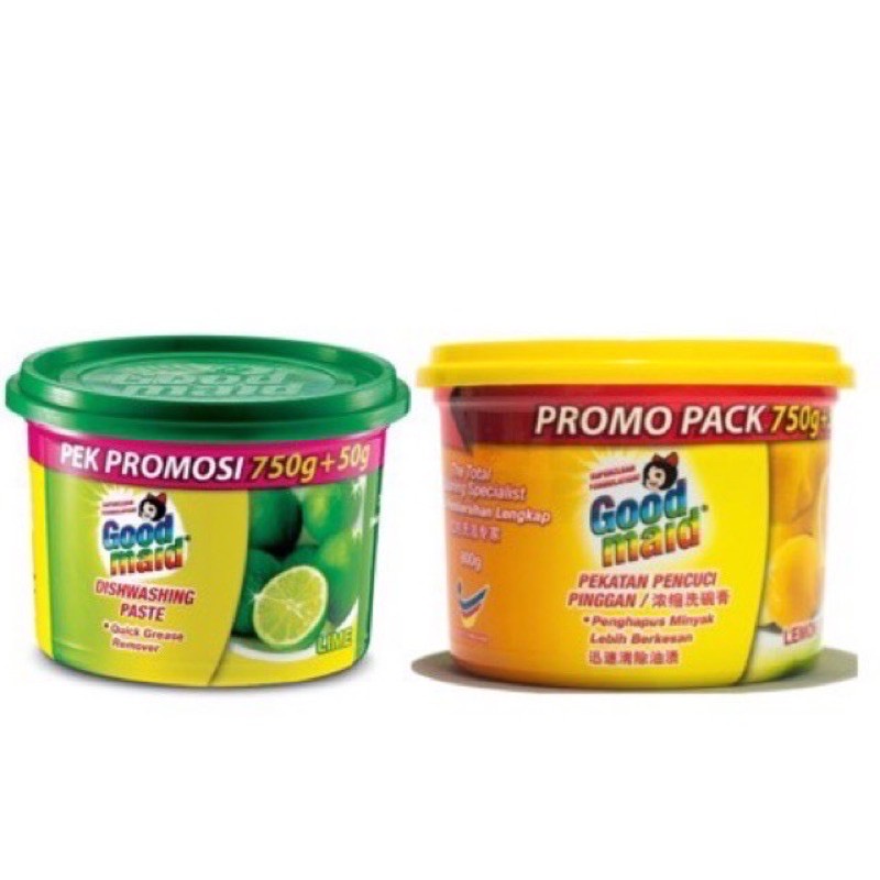 Goodmaid Dishwashing Paste Lime/Lemon 750g+50g | Shopee Malaysia