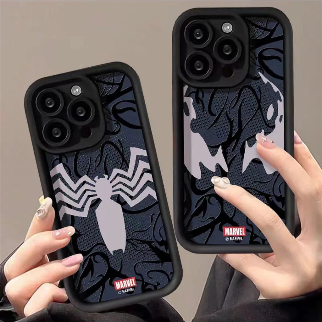 Fashion Brand Cartoon Marvel Cool Spider-Man Venom Case For Poco X5 X3 ...