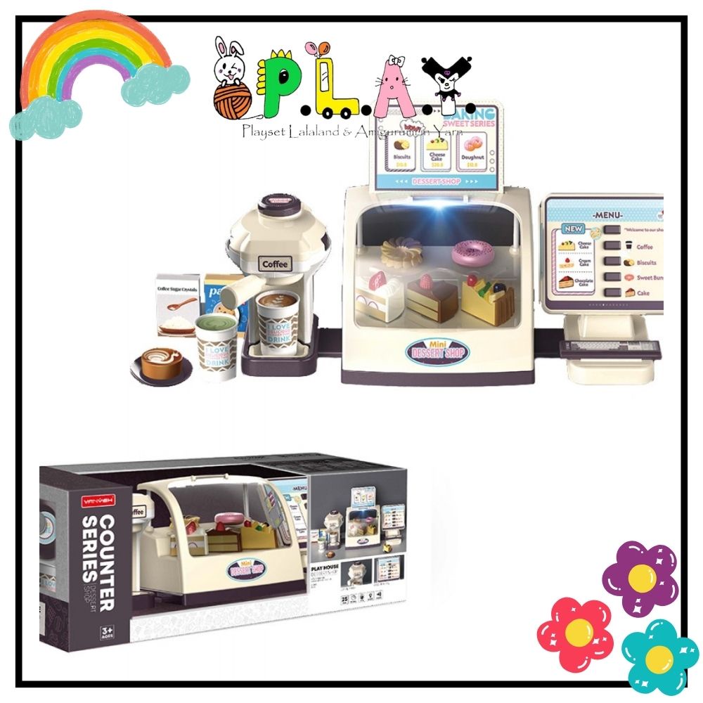 PLAY Counter Series Burger / Dessert Shop Kids Pretend Play Dessert ...