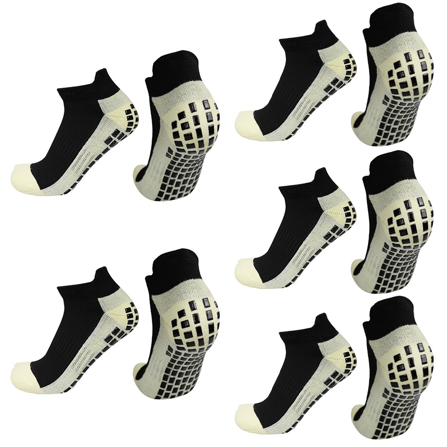 5 Pairs New Style Short Men Women Sports Socks Anti-slip Friction ...