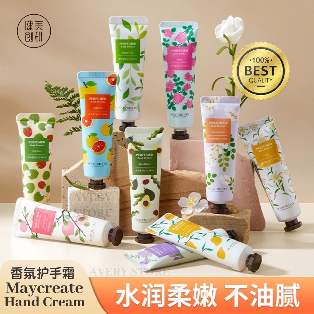 MAYCREATE Krim Tangan🌸健美创研护手霜 Hand Cream 嫩肤滋润保湿补水防干裂清爽不油腻 Moisturizing ...