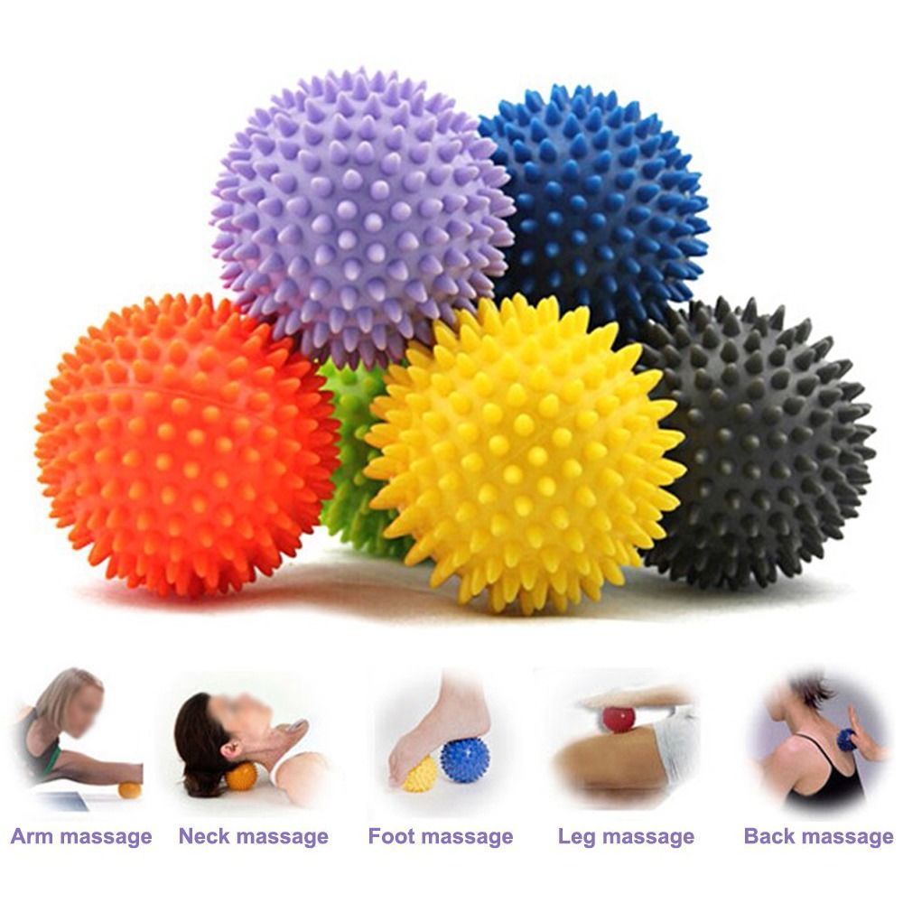 BC 7.5cm 9cm Spiky Massage Ball Trigger Point Sport Fitness Hand Foot ...