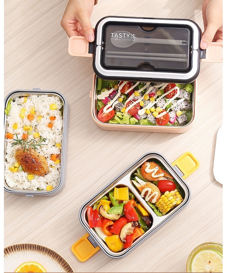 TASTY SUS 304 Stainless Steel Lunch Box Large Capacity Lunch Box With ...