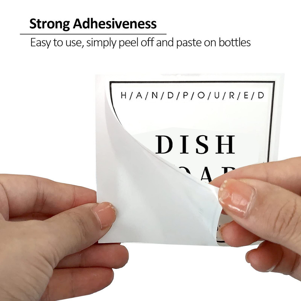 HOT SALE Bathroom Labels Sticker Set, Shampoo and Shower Gel Dish Soap ...