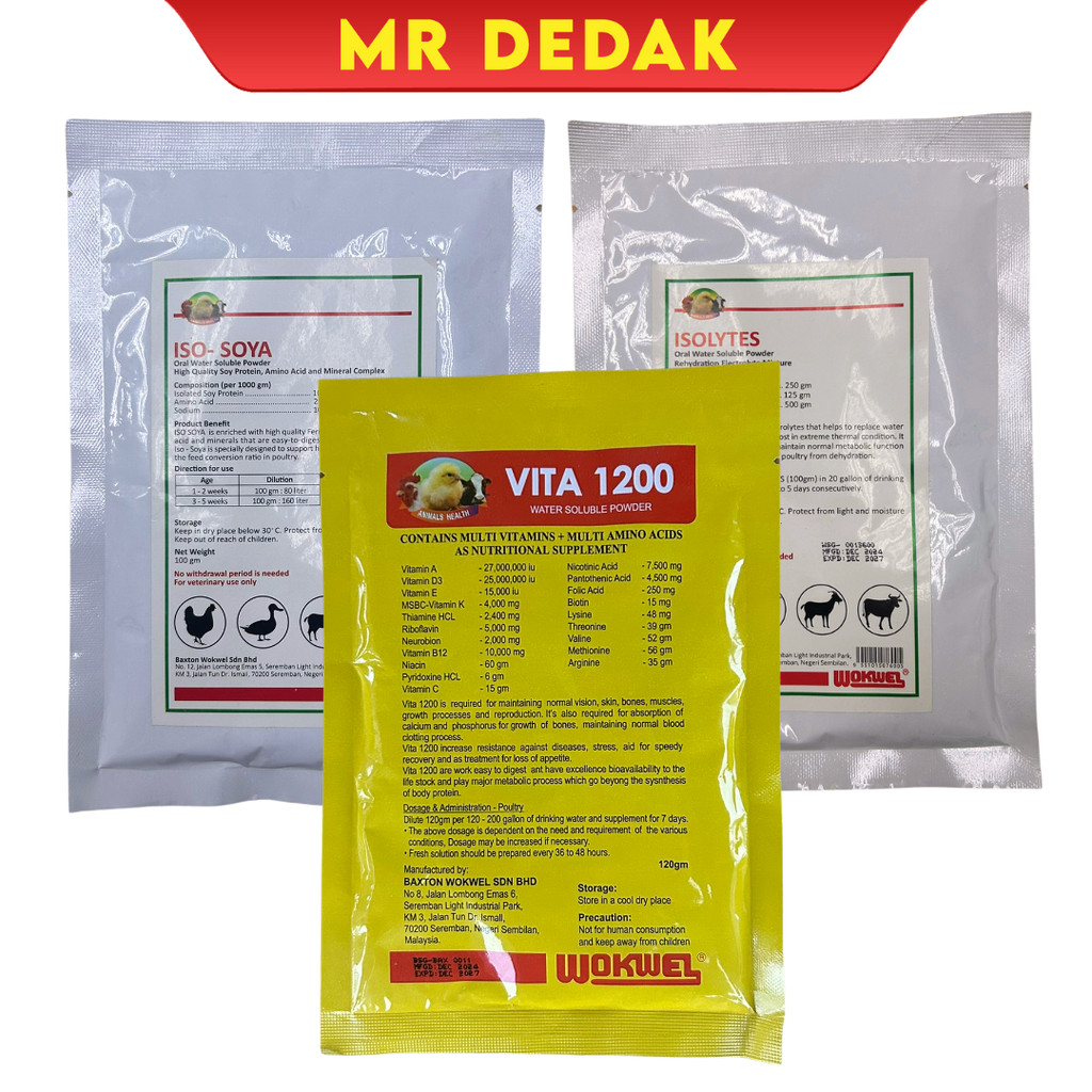VITA 1200 | ISOLYTES | ISO-SOYA | VITAMIN DAN MAKANAN TAMBAHAN HAIWAN ...