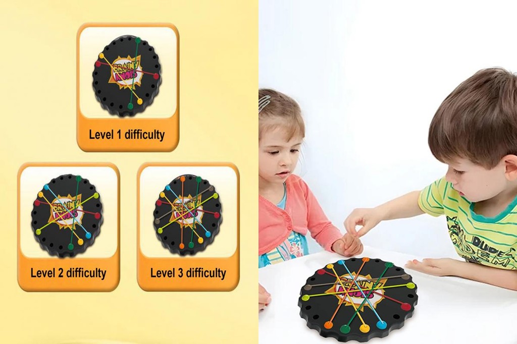 someryer| Rope Untangling Board Game Elastic Rope Board Game Colorful ...