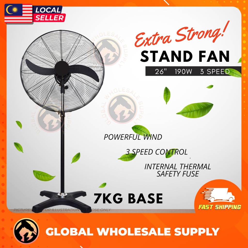 TECHSONIC 26" Stand Fan Industrial Series Fan Kipas Besar Kilang Kipas ...
