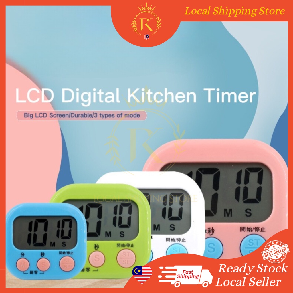 LCD Digital Kitchen Timer / Cooking Baking Oven Timer / Loud Alarm ...