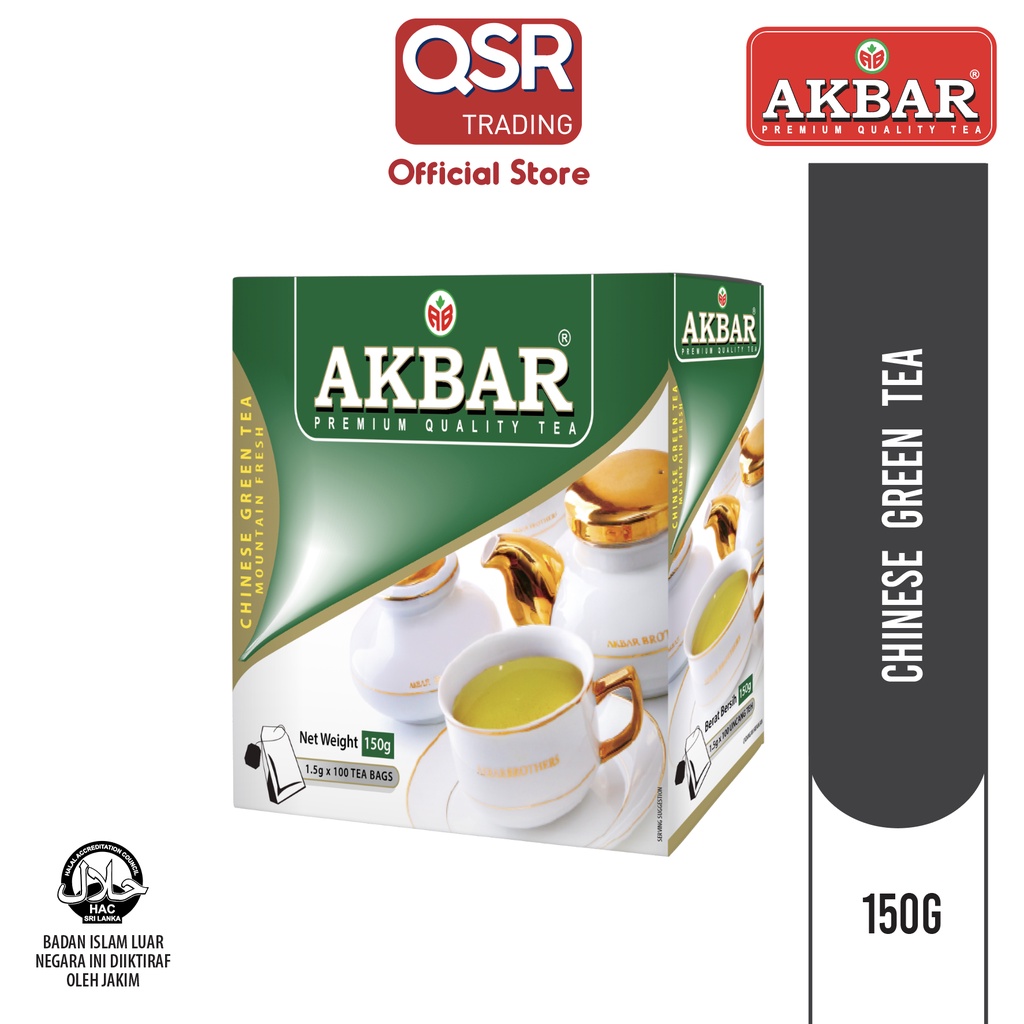 Akbar Tea Pure Ceylon Premium Tea - Green Tea (150g) | Shopee Malaysia