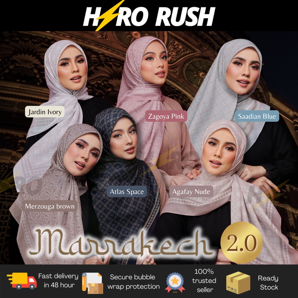 [ TR MARRAKECH 1.0 & 2.0 ] Tudung Bawal Premium Cotton Voile by Tudung ...