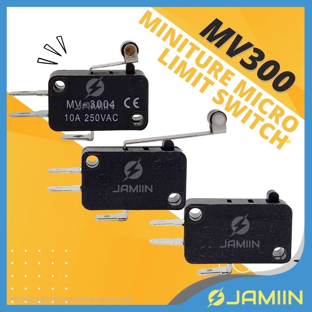 Miniature Micro MV300 Limit Switch Short Straight Lever Type Micro ...