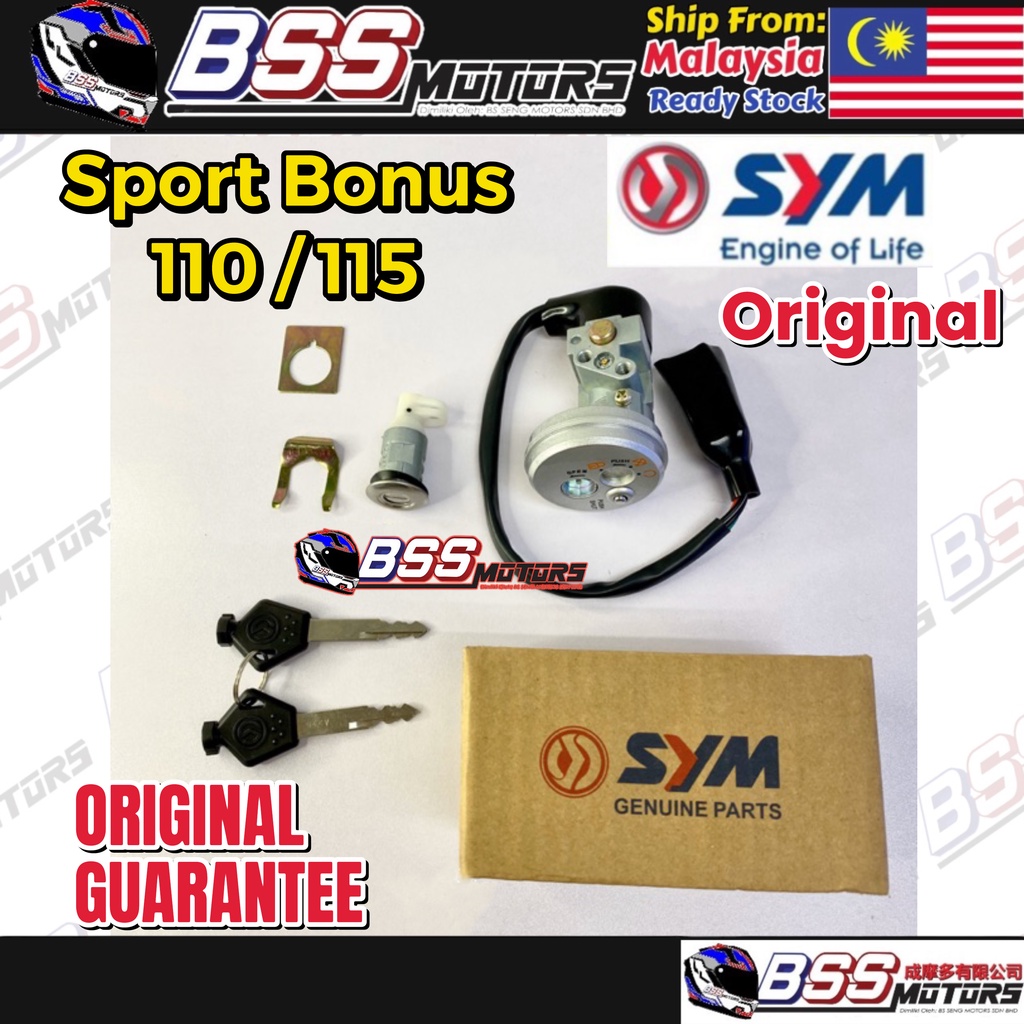SYM Sport Bonus 110 / 110SR / 115 Original Main Switch & Seat Lock Key ...