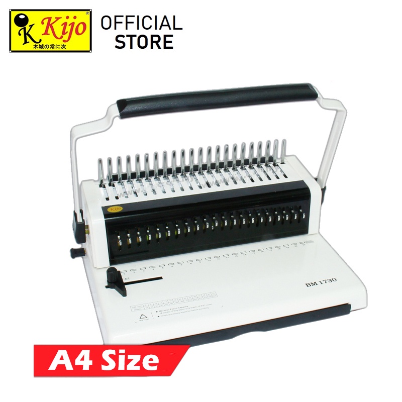 Kijo BM1730 A4 Size Plastic Comb Binding Machine | Shopee Malaysia