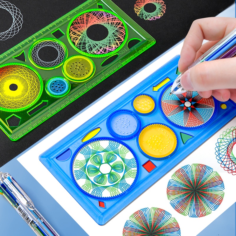 Variety Flower Ruler Magic Geometric Drawing Artifact Circle Graphic ...