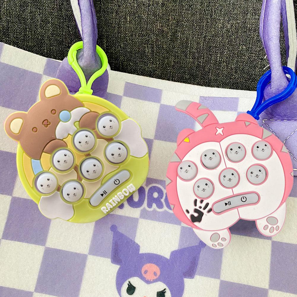 sanrio Creative Popit Quick Push Keychain Cartoon Kuromi melody Whac-A ...