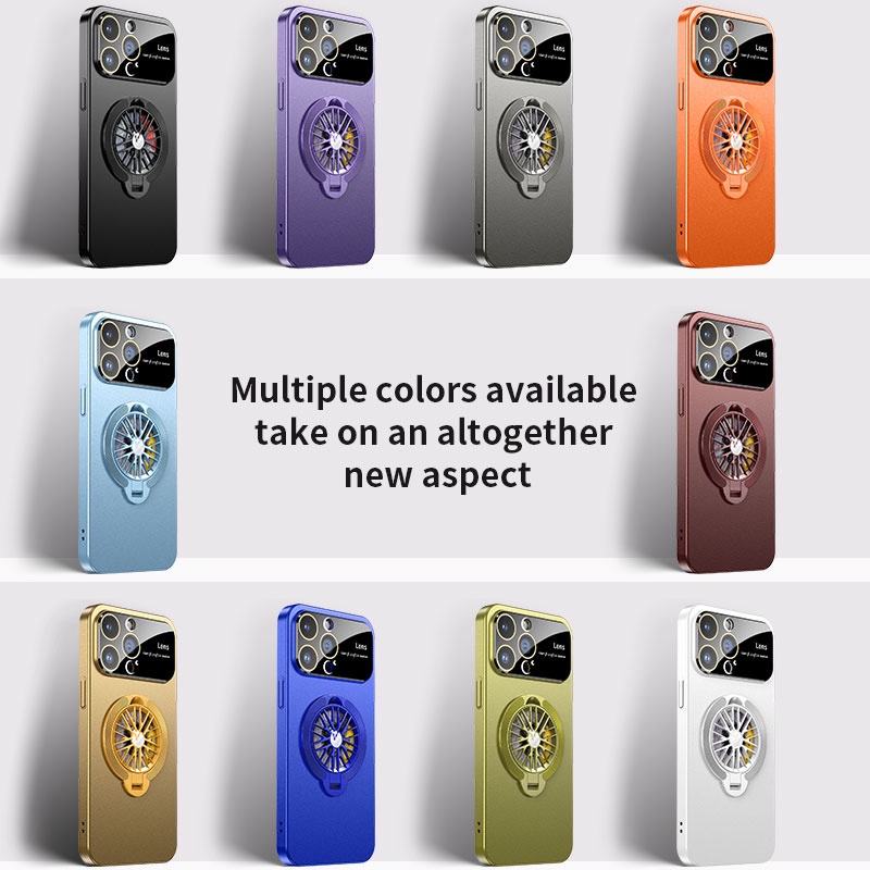 Magnetic Rotating Gyro Stand Phone Case for IPhone 15 13 12 14 Pro Max ...