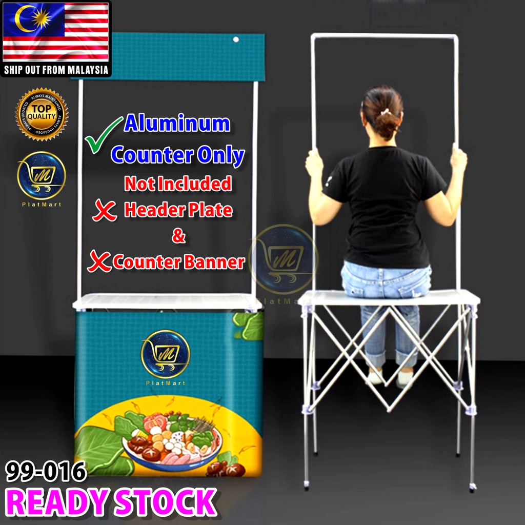 PlatMart - [READY STOCK] Aluminum Portable Promotion Counter, Aluminum ...