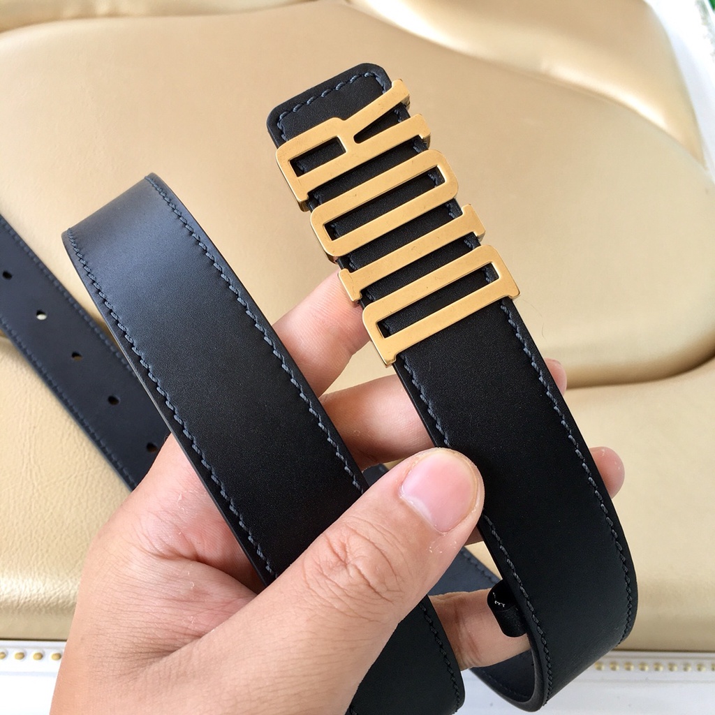 TOP GRADE QUALITY 30MM D-FENCE BELT Black Smooth Calfskin WITH GIFT BOX ...