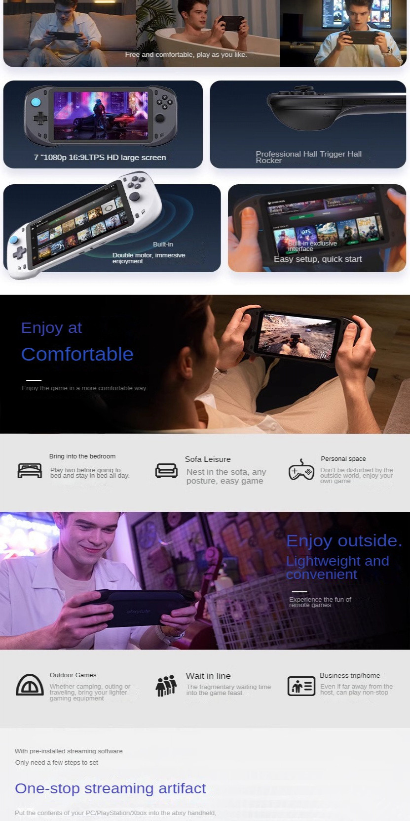 Abxylute-One Streaming Cloud Game Console Play Black Mythology Wukong ...