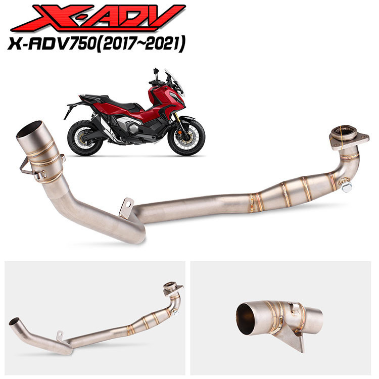 Stainless Steel Motorcycle Exhaust Elbow Pipe Midpipe For Honda X-ADV ...
