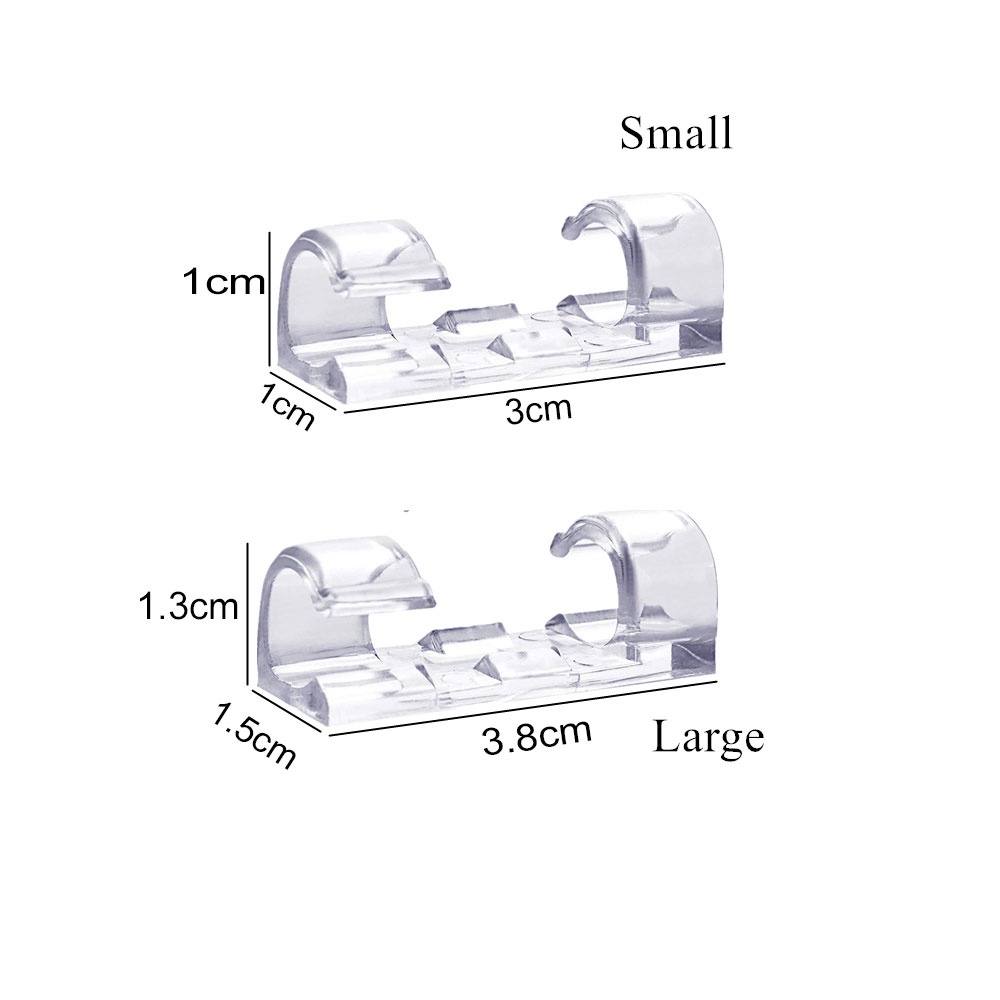 20 Pcs Wire Cable Clips Desktop Organizing Wire Holder Wall Adhesive ...