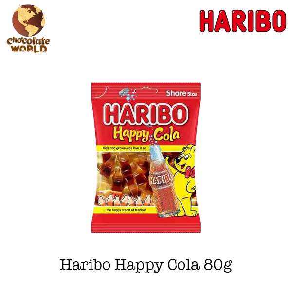 Haribo Happy Cola Candies Pouch Bag 80g (Made in Turkey) | Shopee Malaysia