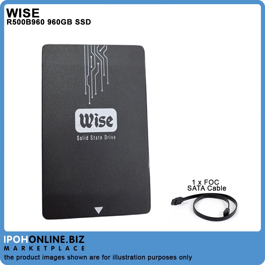 WISE R500B960 960GB SATA III 6Gb/s SSD FOC SATA CABLE | Shopee Malaysia
