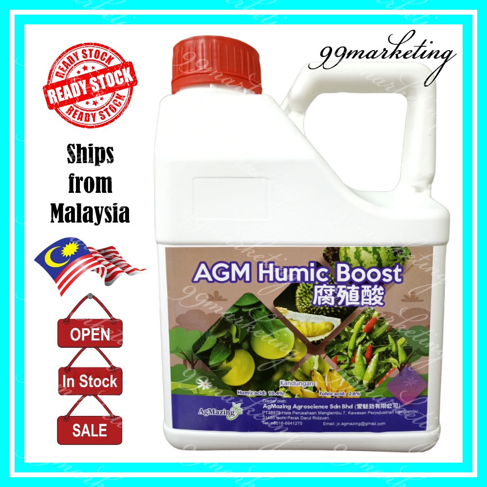 4L AGM Humic Boost AgMazing Humic Acid Asid Humik Kuat Tanah Soil ...