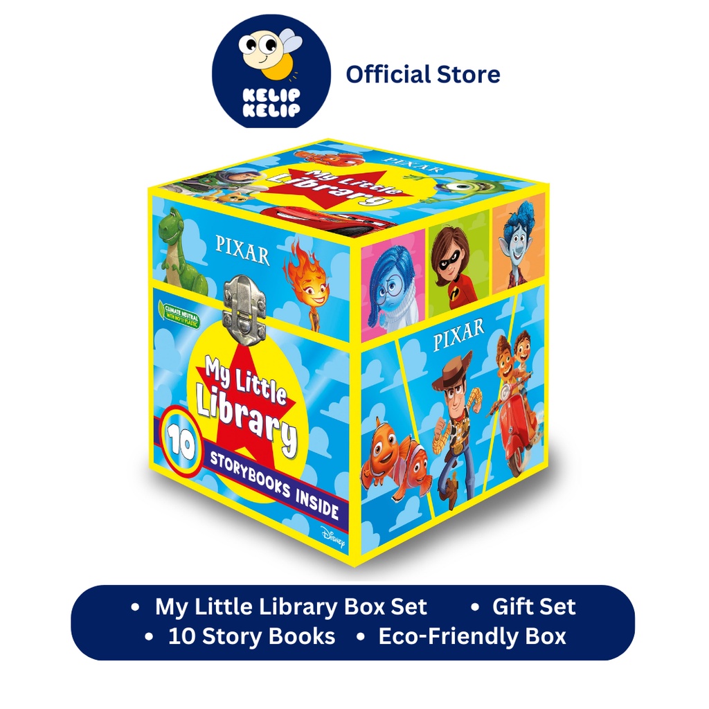 Disney Pixar My Little Library Book Gift Set Box With 10 Storybooks For ...