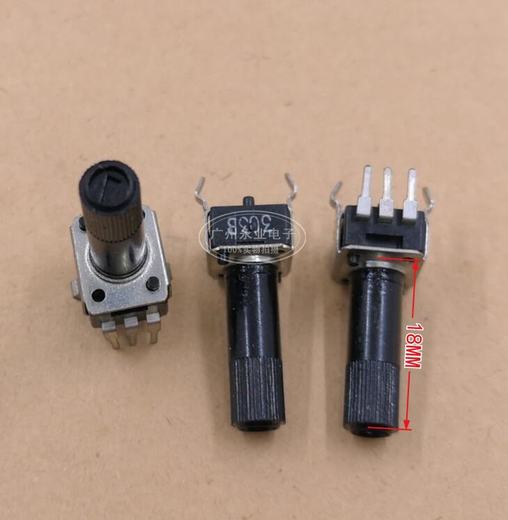 5PCS RV09 Type Upright Adjustable Single Rotary 3 Feet Potentiometer ...