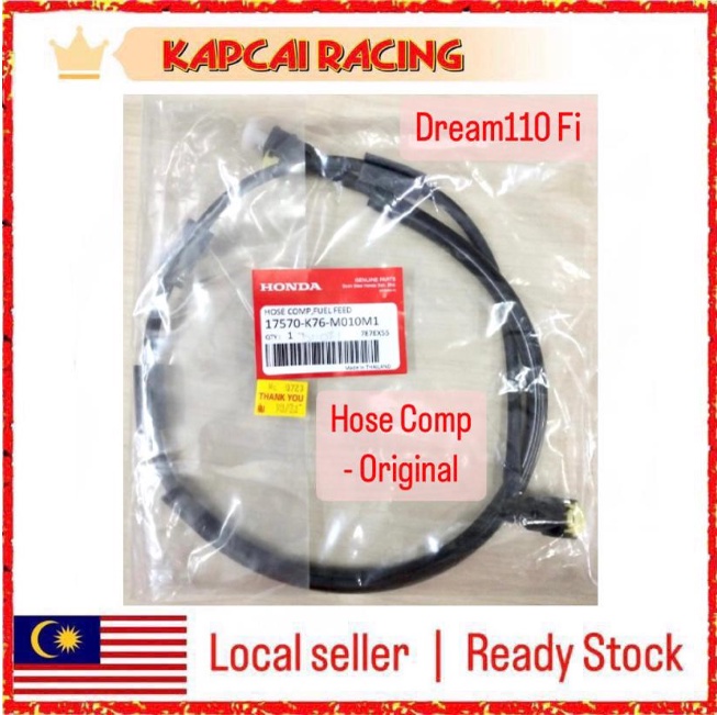 Original Hose Comp Fuel Feed Fuel Pipe Hose Original 17570-K76-M010M1 ...